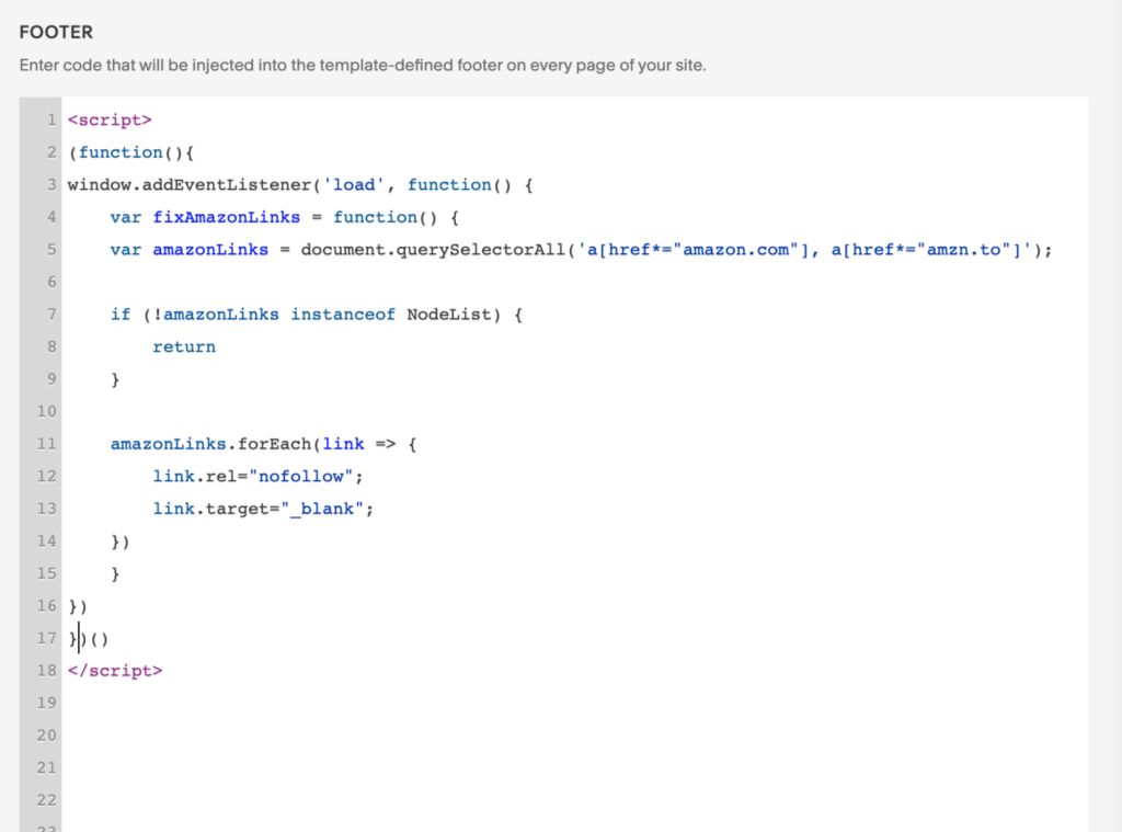 Fix Amazon Affiliate Links in Squarespace | Ryan Dejaegher