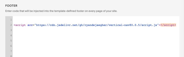 Add Fixed Vertical Navigation To Squarespace | Ryan Dejaegher